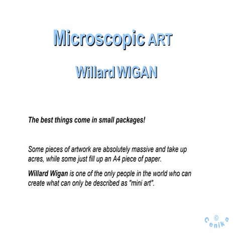 Willard Wigan Mini Art | PPT