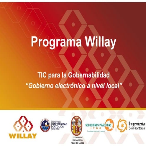 Gobierno electrónico y programa Willay en Perú | PDF