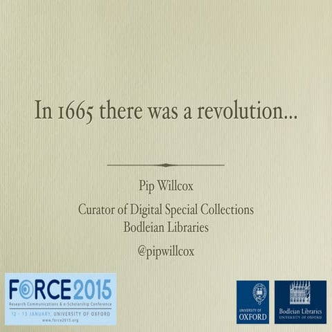 In 1665 there was a revolution… | PDF