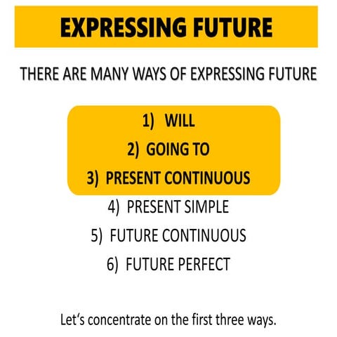 Will, going to, present continuous | PPTX