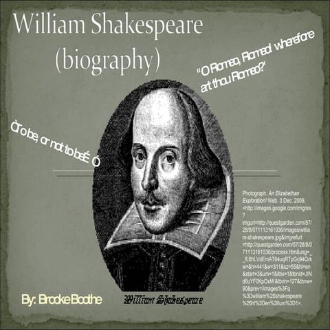 William Shakespeare (biography) | PPT