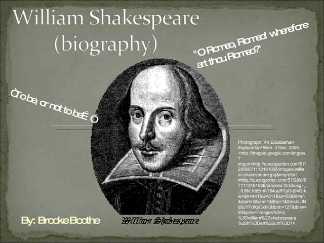 William Shakespeare. Quiz | PPTX