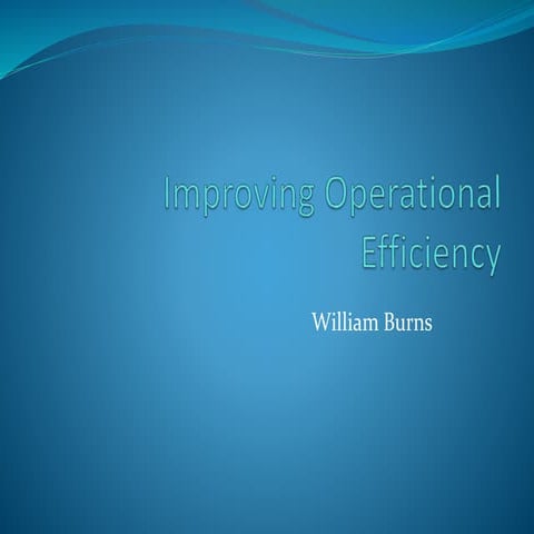 Improving Operational Efficiency | PPTX
