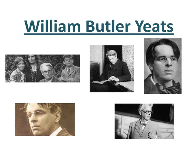 Presentation on W B Yeats | PPT