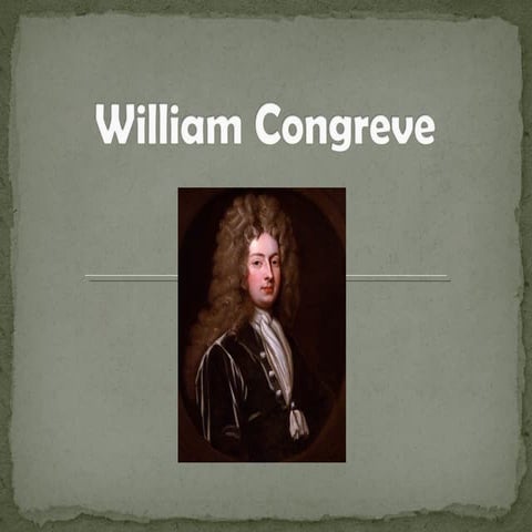 William congreve | PPT