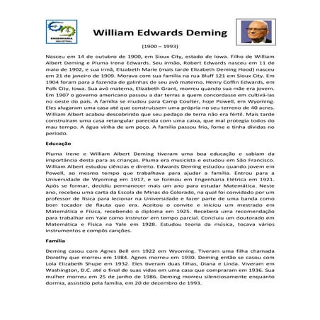 William Edwards Deming | PDF