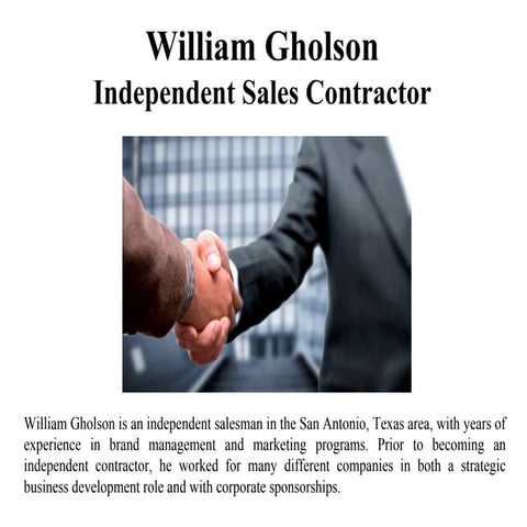 William Gholson, Businessman