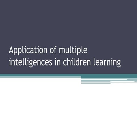 Multiple Intelligence in Communicative Language Teaching | PDF