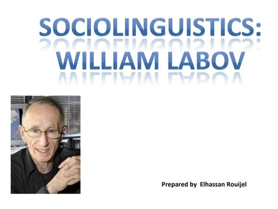 William labov: Language Variation and Change | PDF