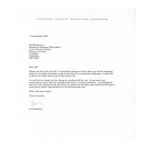 William leslie grieve bill grieve - letter of reference from lord paul ...