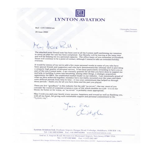 William leslie grieve bill grieve - personal thanks from christopher ...