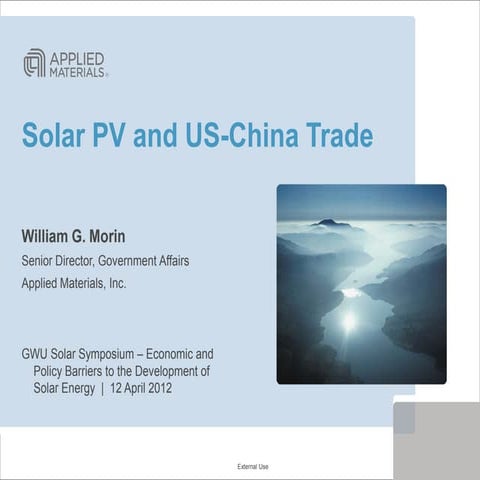 William Morin - GW Solar Symposium 2012 | PDF