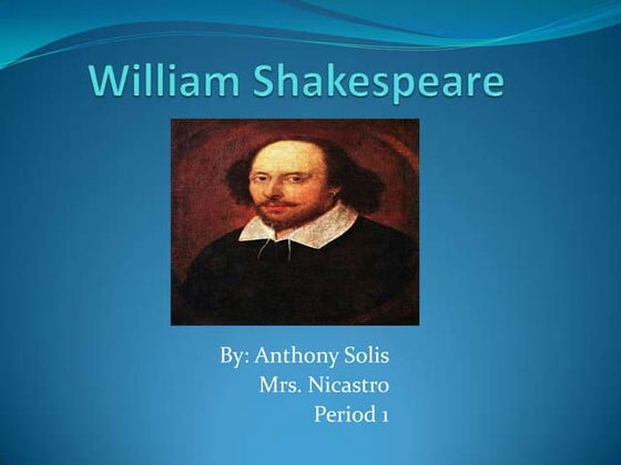 William Shakespeare Life & contribution to English Literature | PPTX