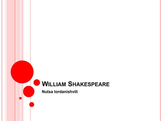 Shakespeare powerpoint presentation | PPTX | Theater | Fine Art