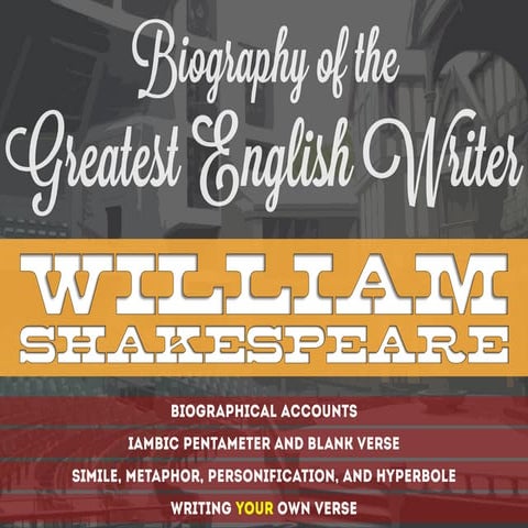 The Biography of William Shakespeare and His Writings | PPT