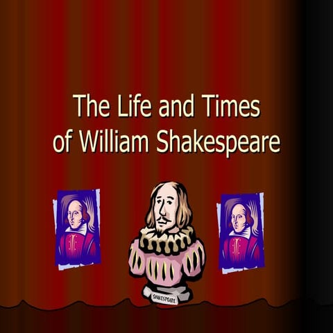 William Shakespeare Background | PPT
