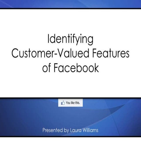 Facebook Features | PPTX