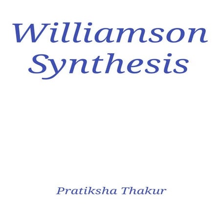 Williamson Synthesis | PDF