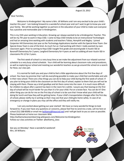 Welcome letter | PDF