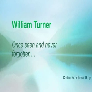 William turner | PPTX