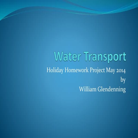 William water transport | PPTX