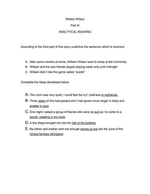 William wilson part 4 | PDF