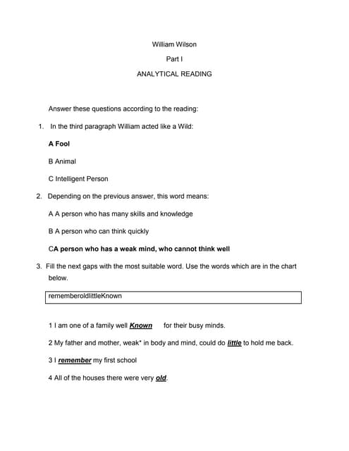 William wilson part 4 | PDF