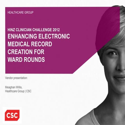 Enhancing Electronic Medical Record Creation for Ward Rounds | PPT