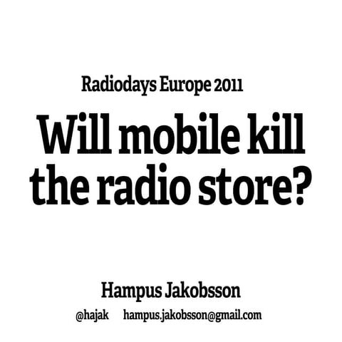 What is in store radio | PDF