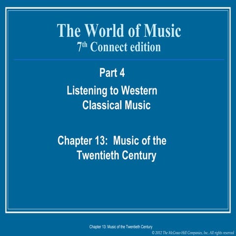 Twentieth Century Music | PPT