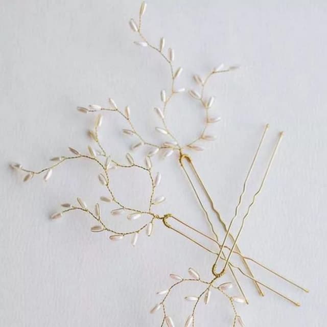 Willow branch hair pins set of 6 | PDF