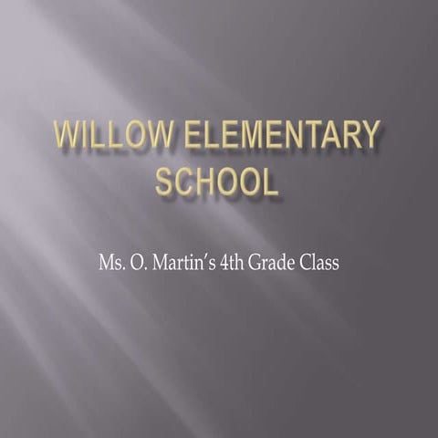 CAT 250 Willow Elementary School Newsletter Presentation | PPTX