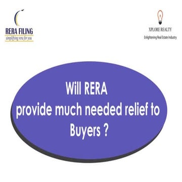 Will rera provide much needed relief to buyers? | PPT
