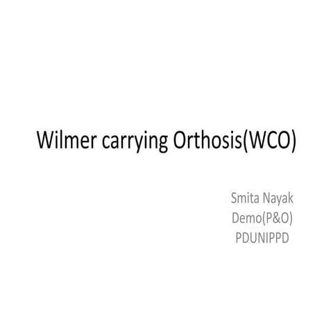 Shoulder subluxation and Wilmer carrying Orthosis | PDF