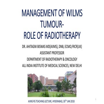 Wilms tumour | PPTX