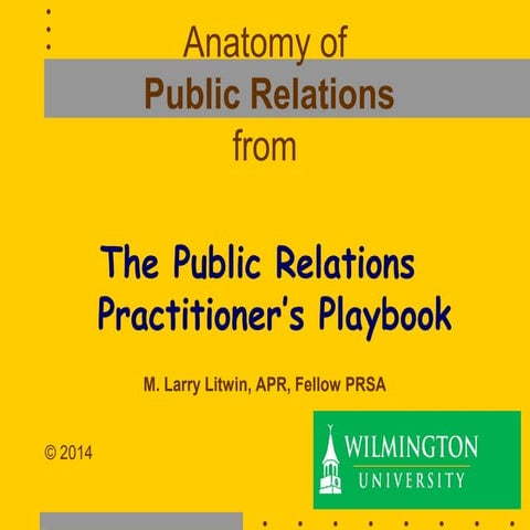 Public relations practice and theory | PPTX