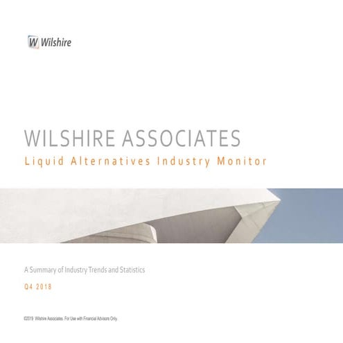 Wilshire Liquid Alternatives Industry Monitor - Fourth Quarter 2020 | PPTX