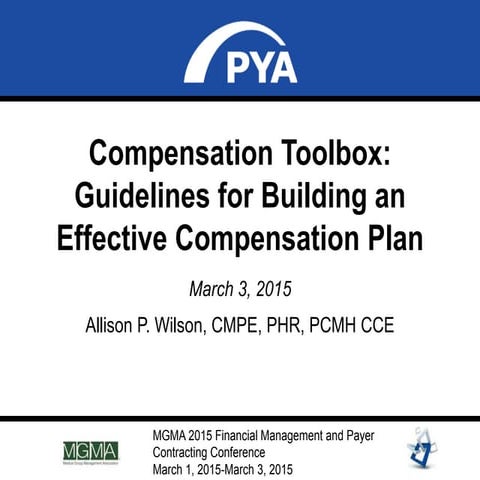 Compensation Toolbox: Guidelines for Building an Effective Compensation ...