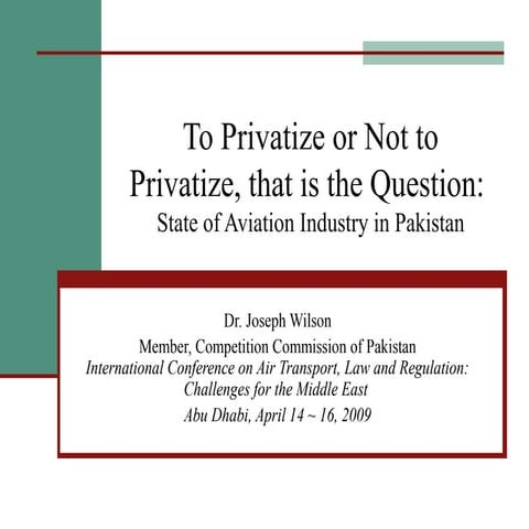 To Privatize or Not to Privatize, that is the Question | PPT