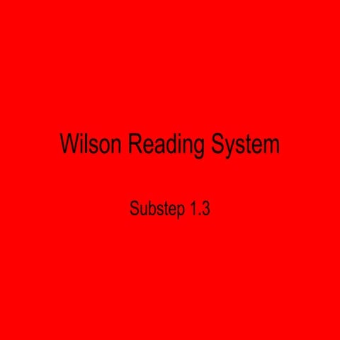 Wilson 1 3 | PPT