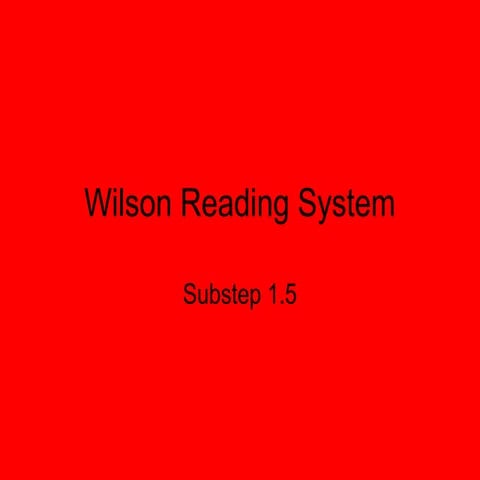 Wilson 1 5 | PPT