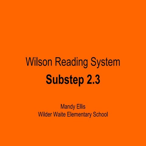 Wilson 2 3 | PPT