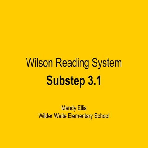 Wilson 3 1 | PPT