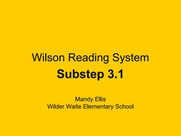 Wilson 1.3 | PPT