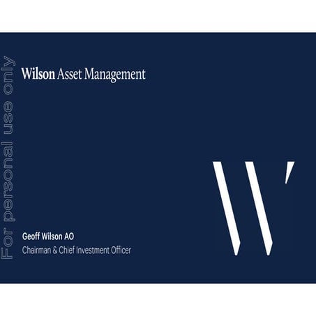 Wilson Asset Management | PDF