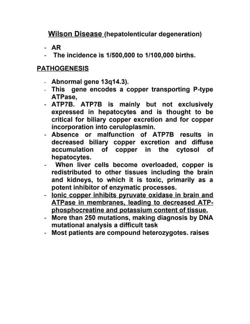 Wilsons disease | PPT