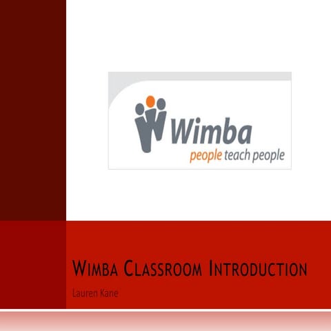 Wimba tutor intro presentation | PPTX | Web Conferencing | Computer ...
