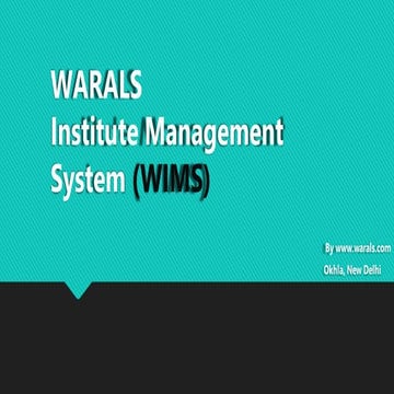 Wims feature details | PPT