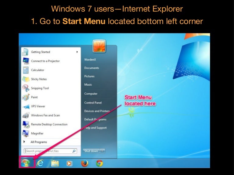 Win7—internet explorer