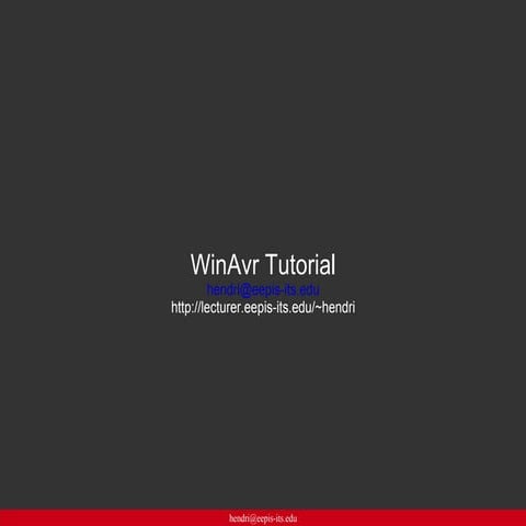 winavr tutorial | PPT